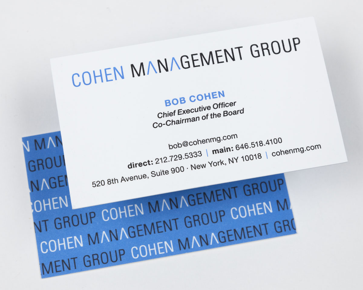 Project Spotlight Cohen Management Group Business Card Precise